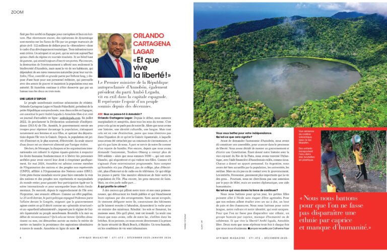 Ambô Legadu | “Îlot de Résistance”: French magazine exposes the ...